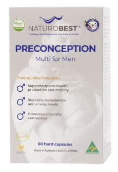 NaturoBest Preconception Multi for Men | 60 capsules – Melbourne Natural