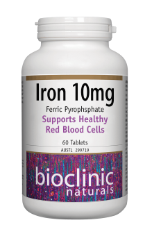 Bioclinic Naturals Iron 10mg | 60 tablets – Melbourne Natural